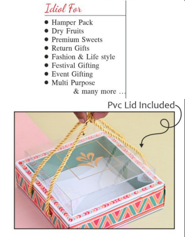 Multi Purpose Hamper Tray Box (Set of 2) – Brand Packaging