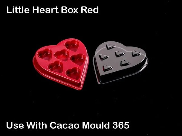 Little Heart Box Pink Pack of 25 (Use with mould no. 390) 6 Cavity Cho ...